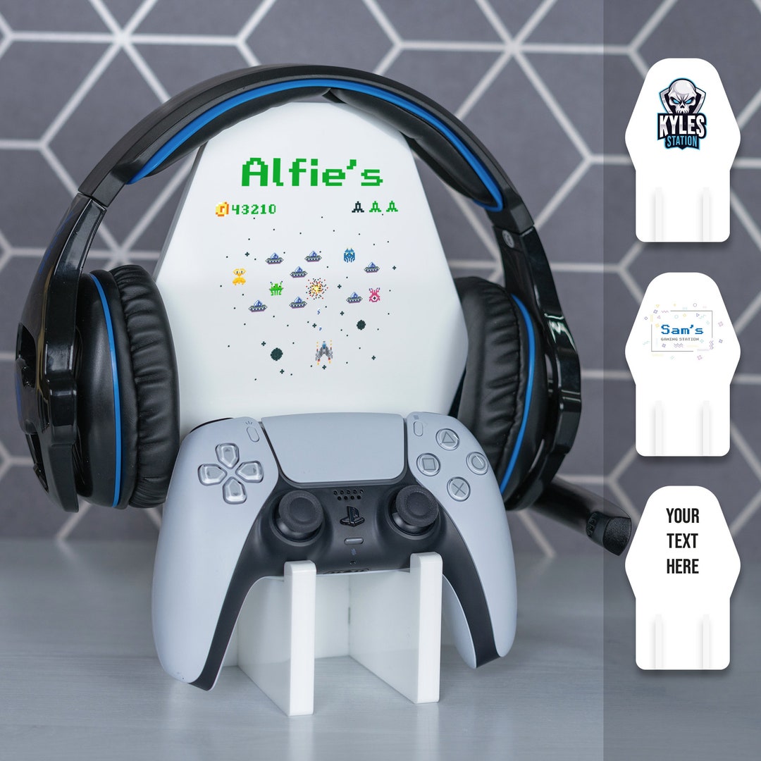 Personalised Game Controller and Headset Gaming Station Console ...