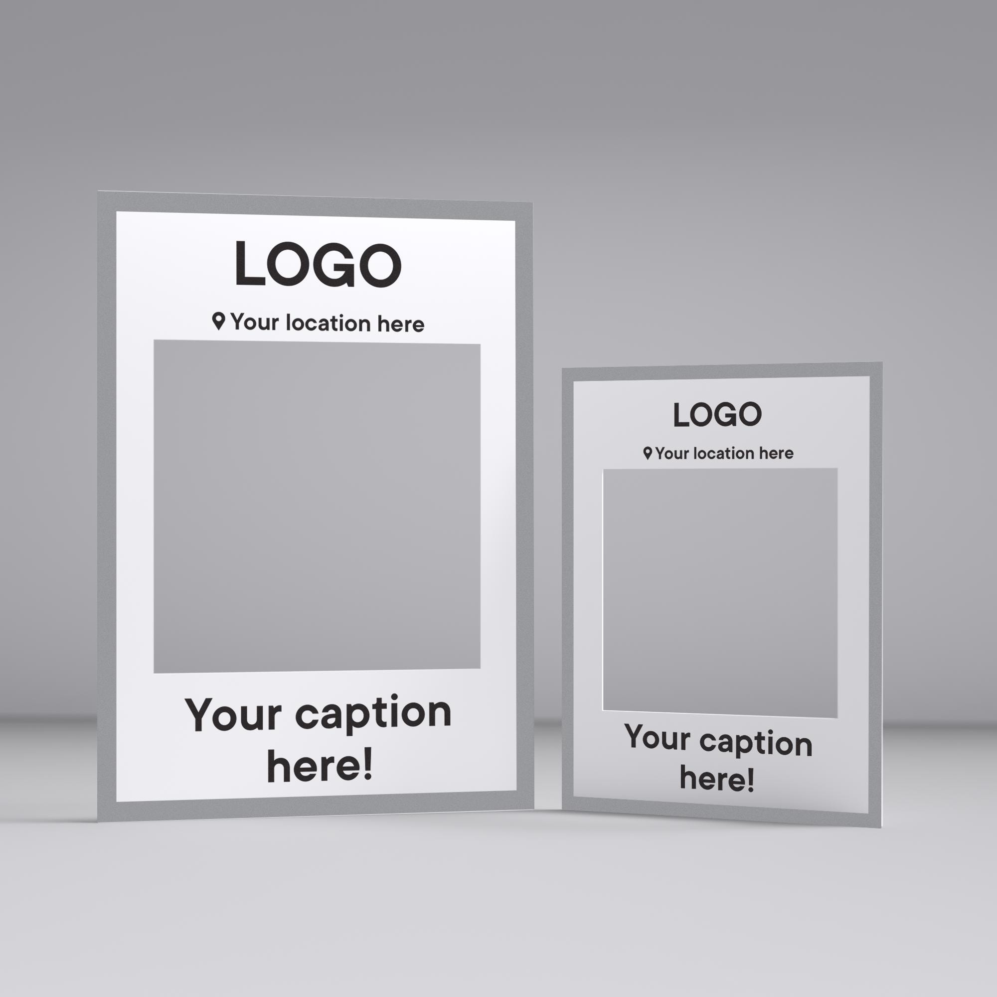 Customisable Selfie Frame Bespoke Corporate Own Logo Business Effect ...