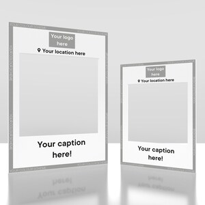 Customisable Selfie Frame Bespoke Corporate Own Logo Business Effect ...