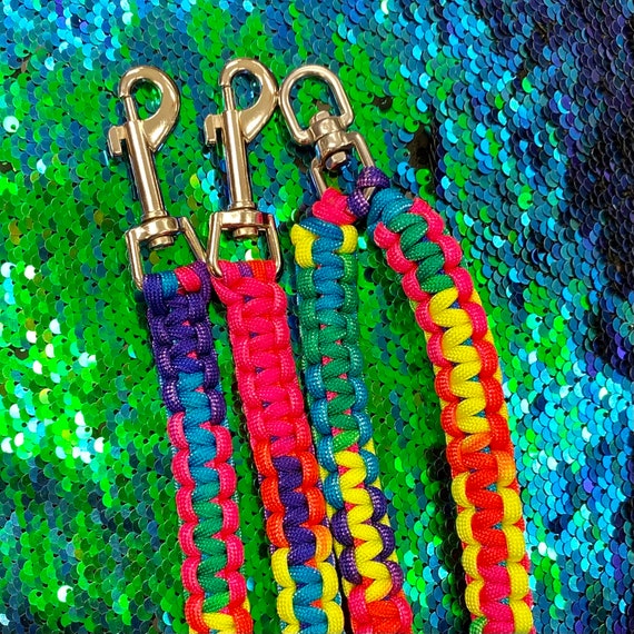 Rainbow Tandem Leash - Etsy