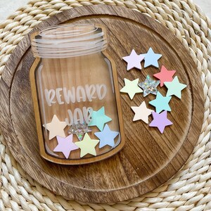 Custom Reward Jar, Star Jar, Reward Chart or Chore Chart for Kids ...