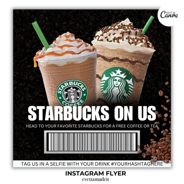 Starbucks Template - Etsy