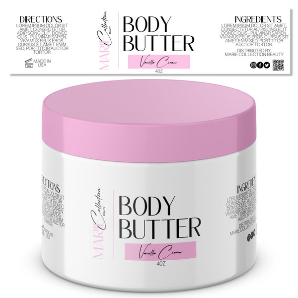 Body Butter Labels - Etsy