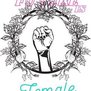 Adult Coloring Book: Female Power - Etsy