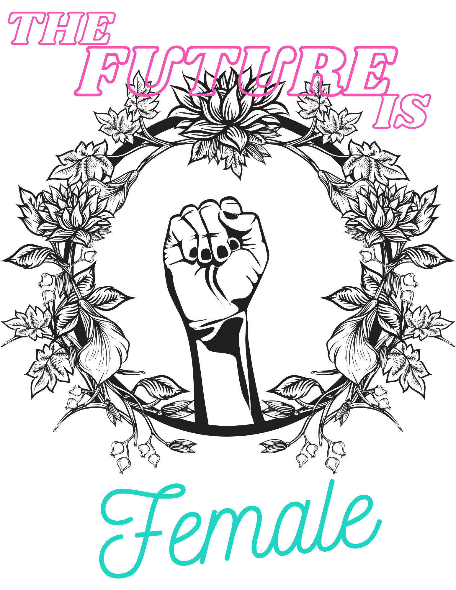 Adult Coloring Book: Female Power - Etsy