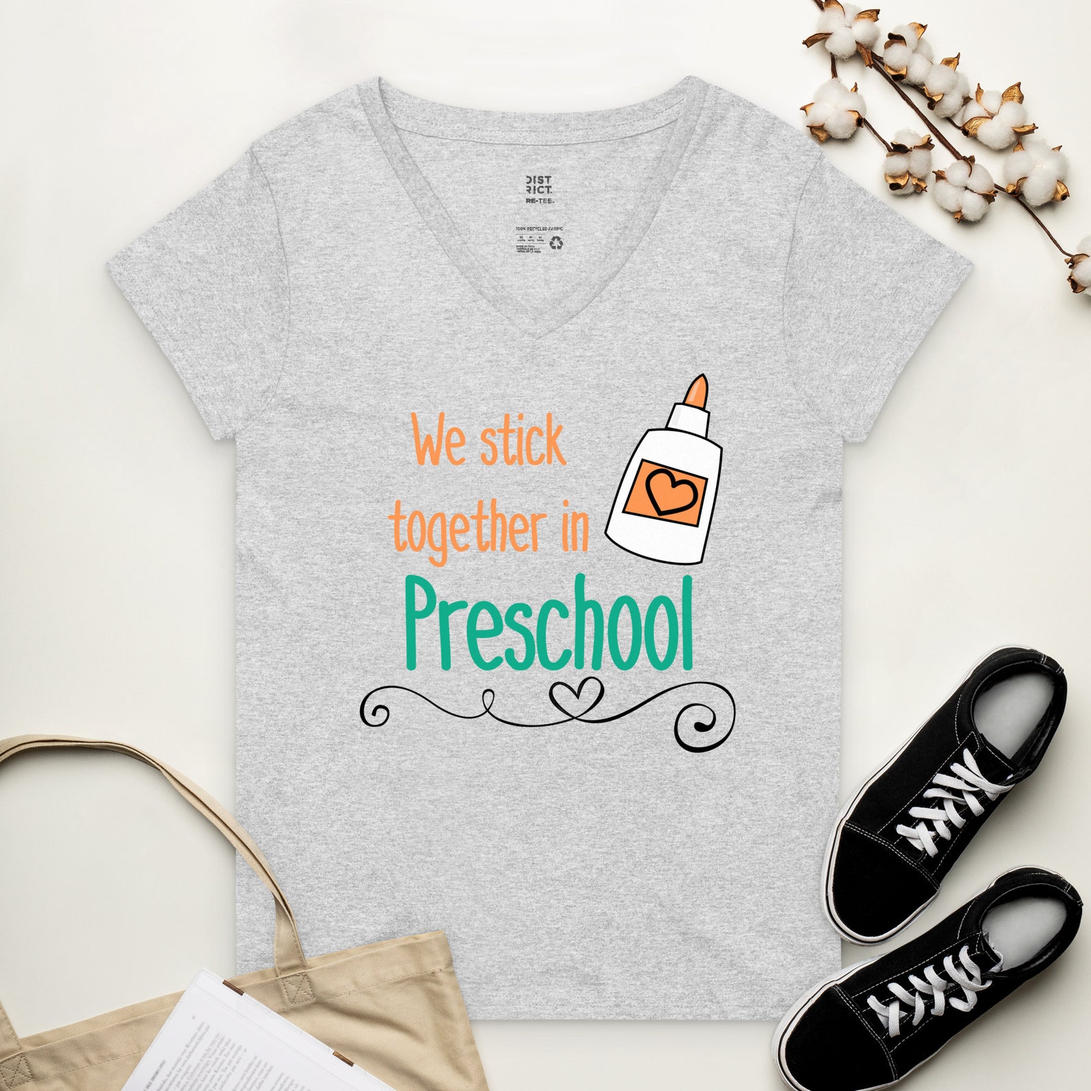 Teacher Shirt SVG, We Stick Together in Preschool, Teacher Team Shirt ...