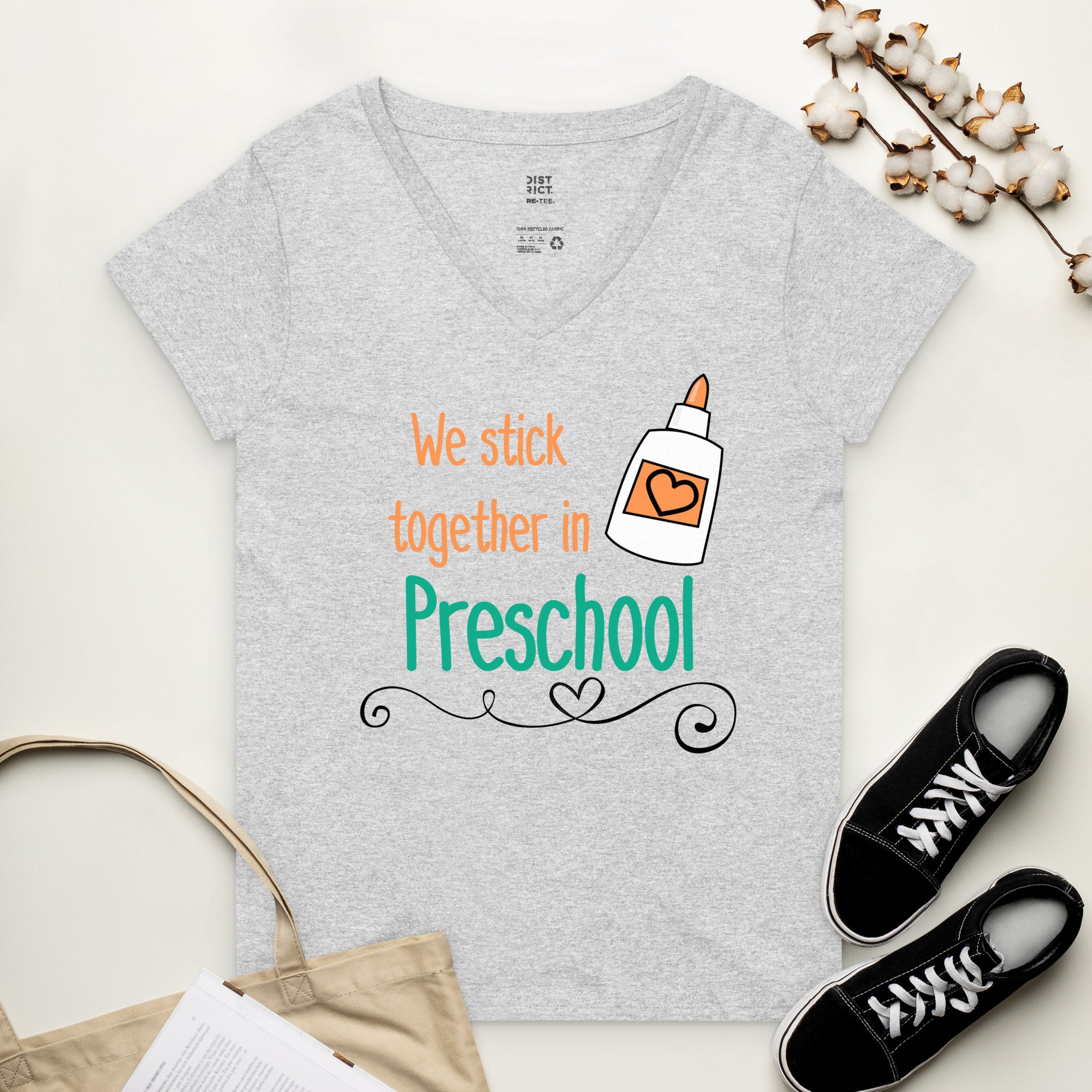 Teacher Shirt SVG, We Stick Together in Preschool, Teacher Team Shirt ...