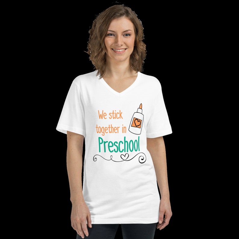 Teacher Shirt SVG, We Stick Together in Preschool, Teacher Team Shirt ...