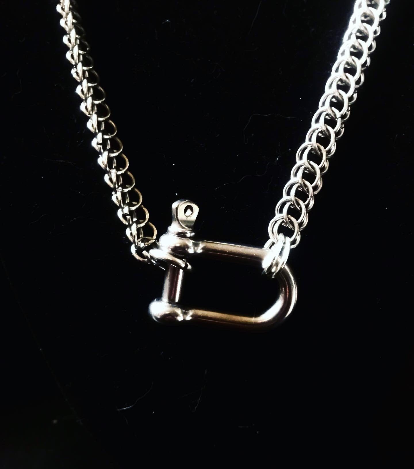 Shackle Clasp Chainmail Jewelry - Etsy