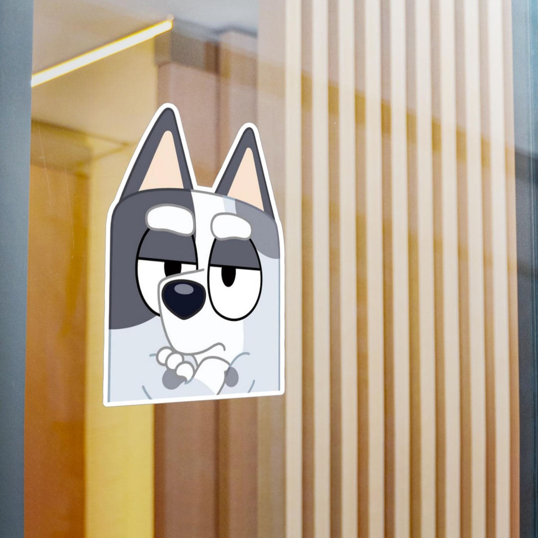 Vinyl Decal Sticker Set for Bluey Fans - Muffin, Angry Muffin, Water ...