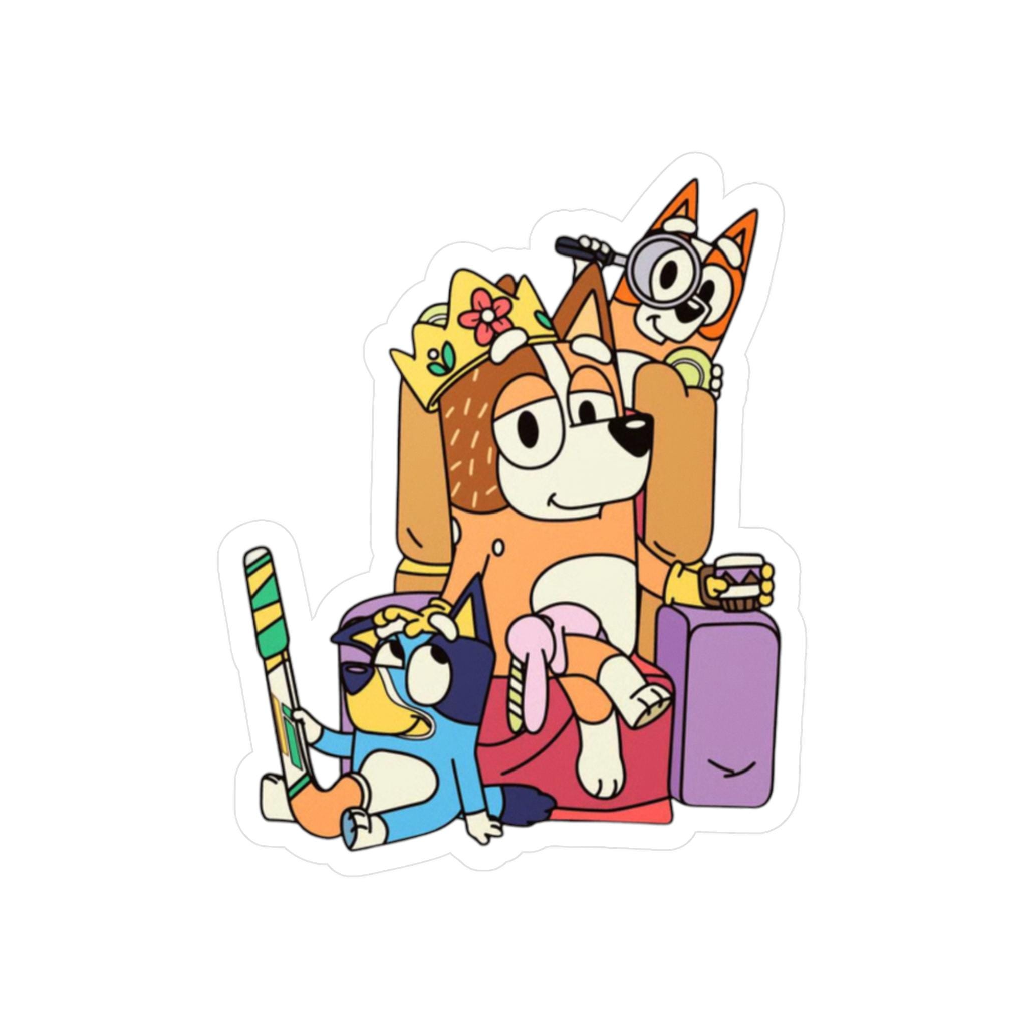 Vinyl Decal Sticker, Bluey Mom Queen mumlife momlife Decal, Laptop ...