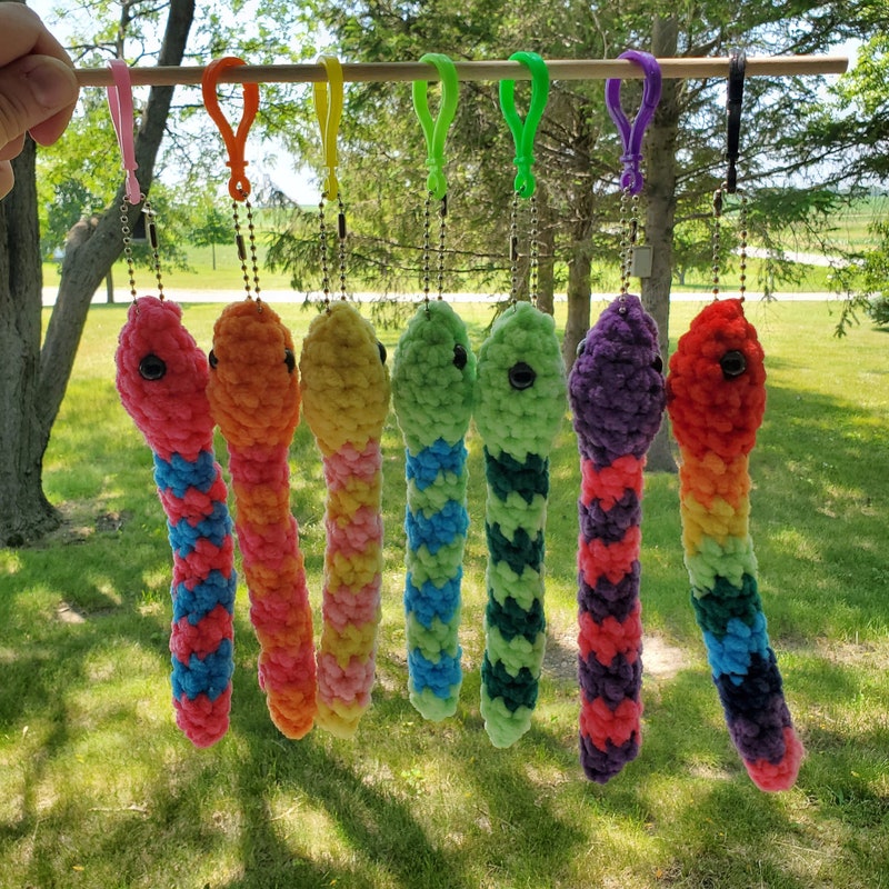 Snake Keychain - Etsy