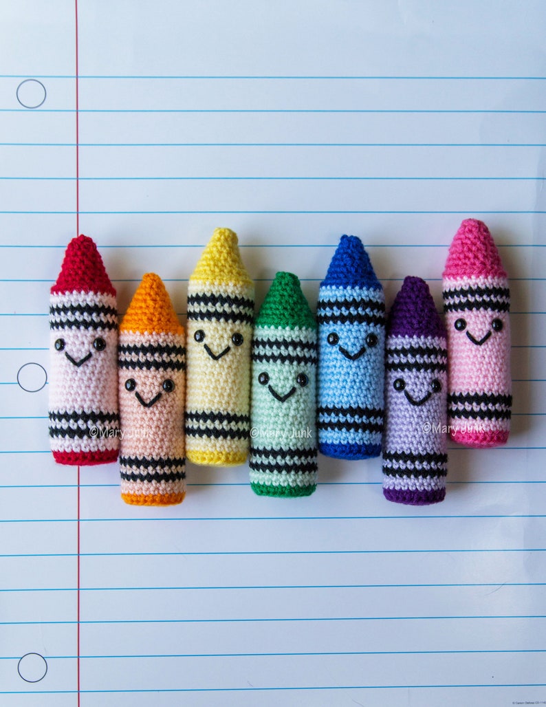 Crochet Crayon Pattern PDF DIGITAL DOWNLOAD - Etsy