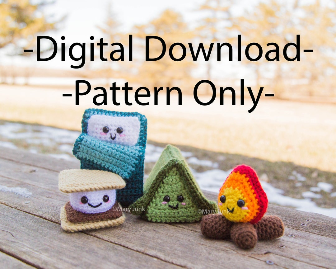 Happy Crochet Campers' Pattern Bundle - PDF DIGITAL DOWNLOAD - - Etsy