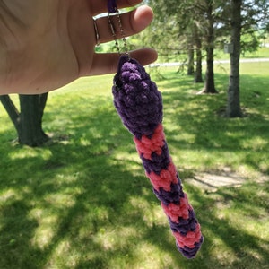 READY TO SHIP | Crochet Snake Keychain | Handmade Snake Keychain - Etsy