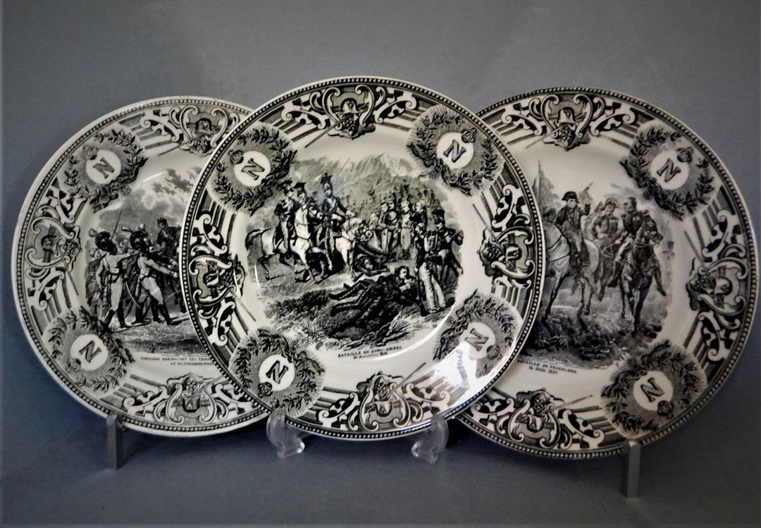 Assiettes antiques Boch, Belgique ( Keramis BF), Assiettes de ...