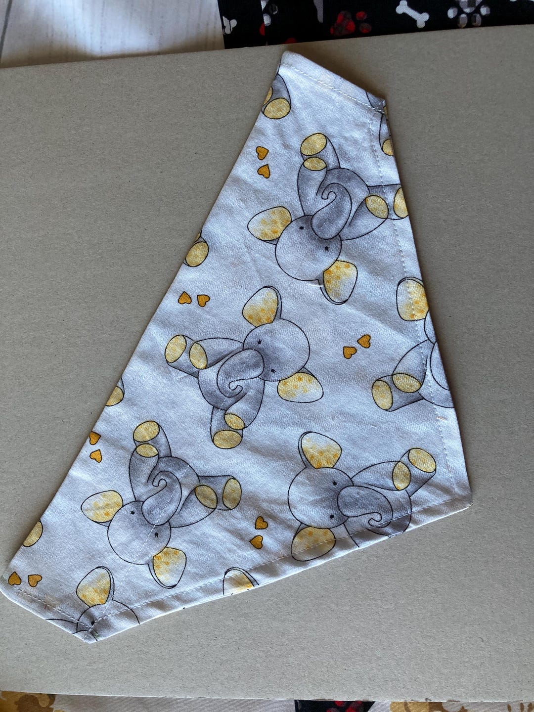 Elephant Dog Bandana – Slide-on Collar Style - Small - Etsy
