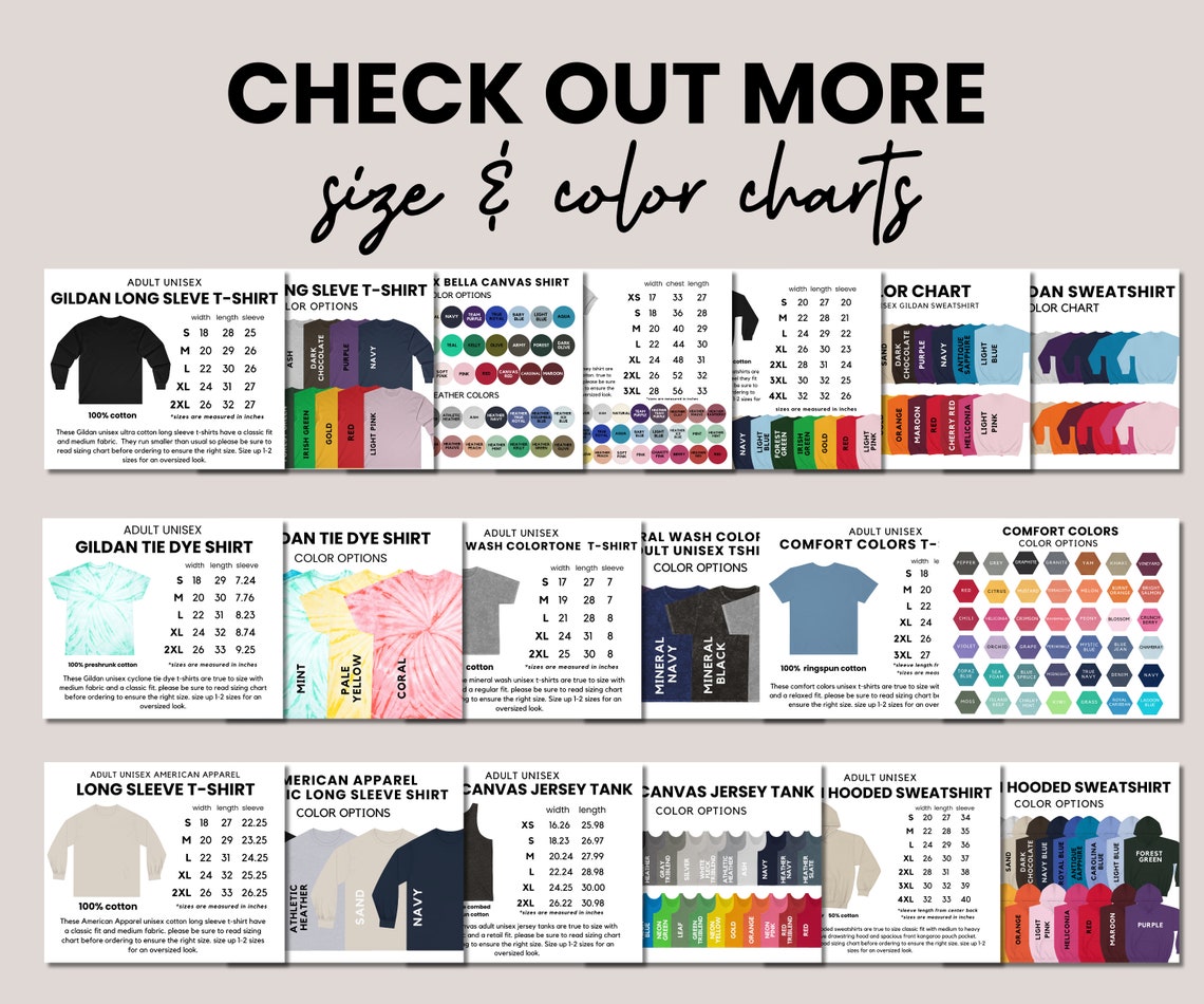 Gildan 5000B Color Chart, Youth Gildan Color Guide, 5000B Mockup, Youth ...