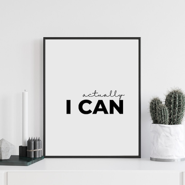 Actually I Can - Etsy