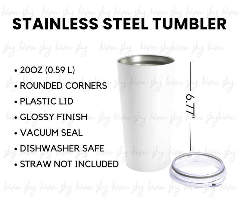 20 Oz Tumbler Mock Up, Tumbler Size Chart, Tumbler Mock Up, 20 Oz ...