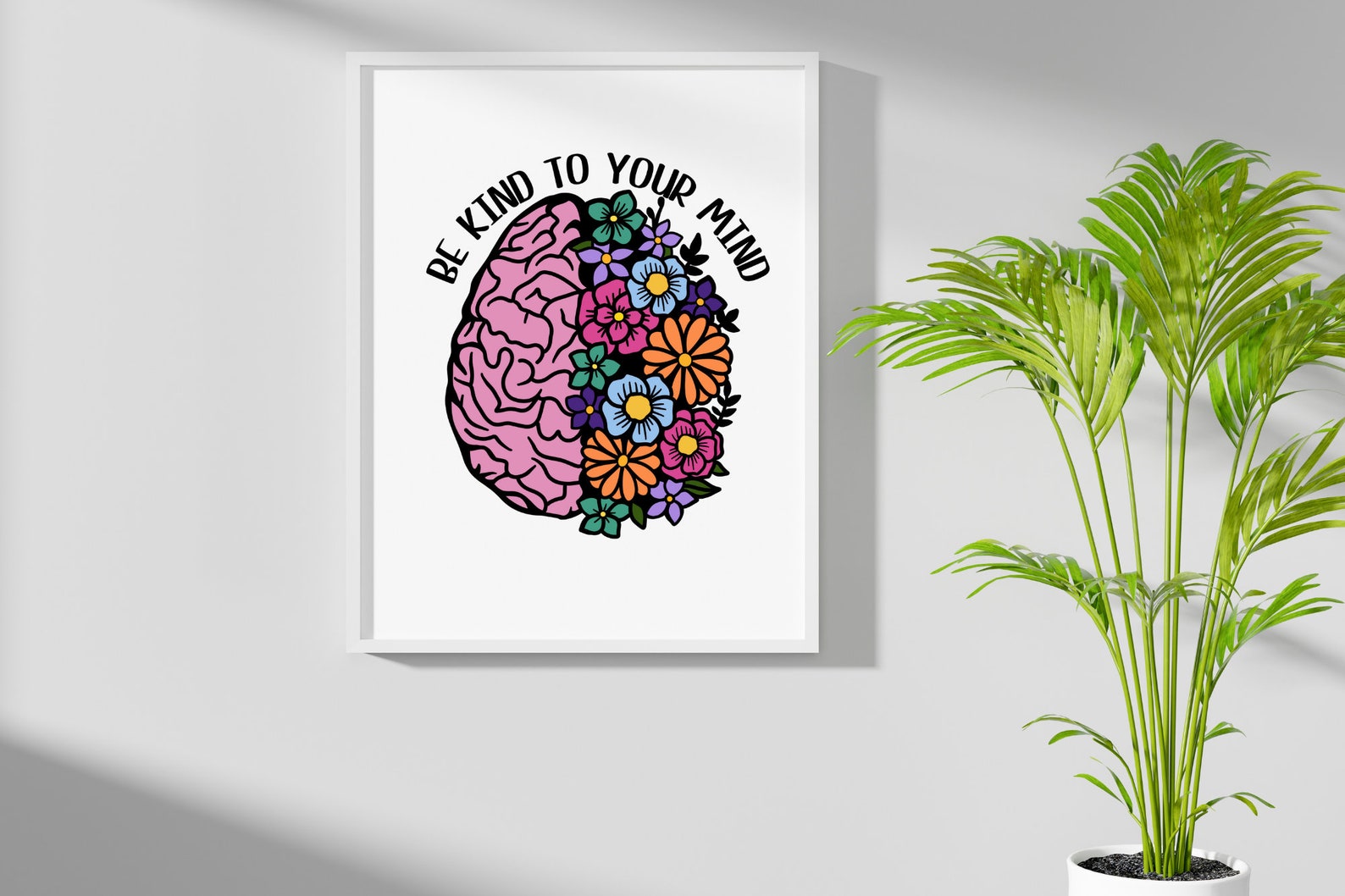 Be Kind to Your Mind Wall Art, Kindness Prints, Be Kind Decor, Be Kind ...