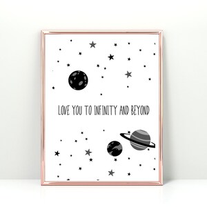 To Infinity and Beyond Print, Love You to Infinity and Beyond Print ...
