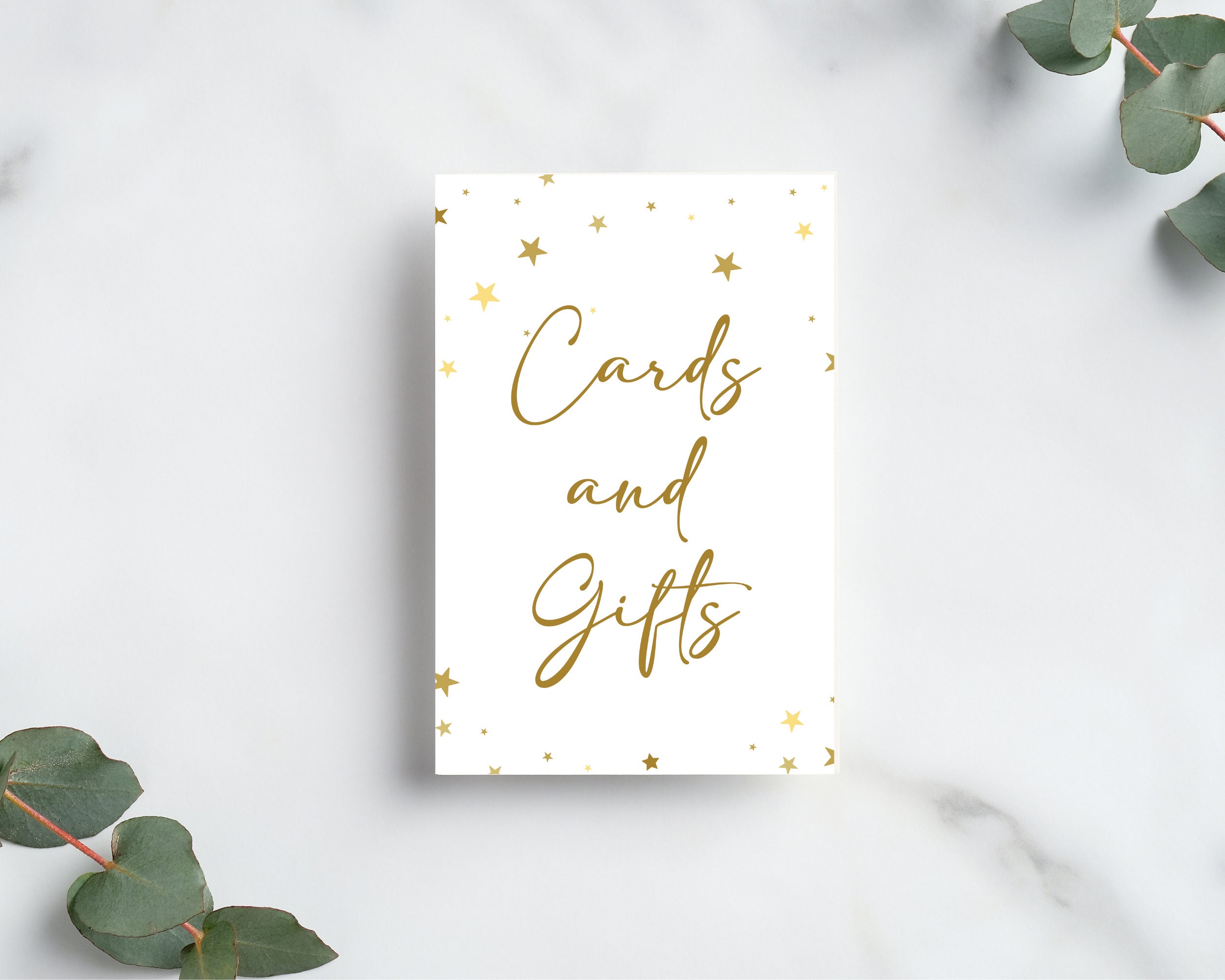 Moon and Stars Gift & Cards Sign, Stars Moon Baby Shower Sign, Twinkle ...