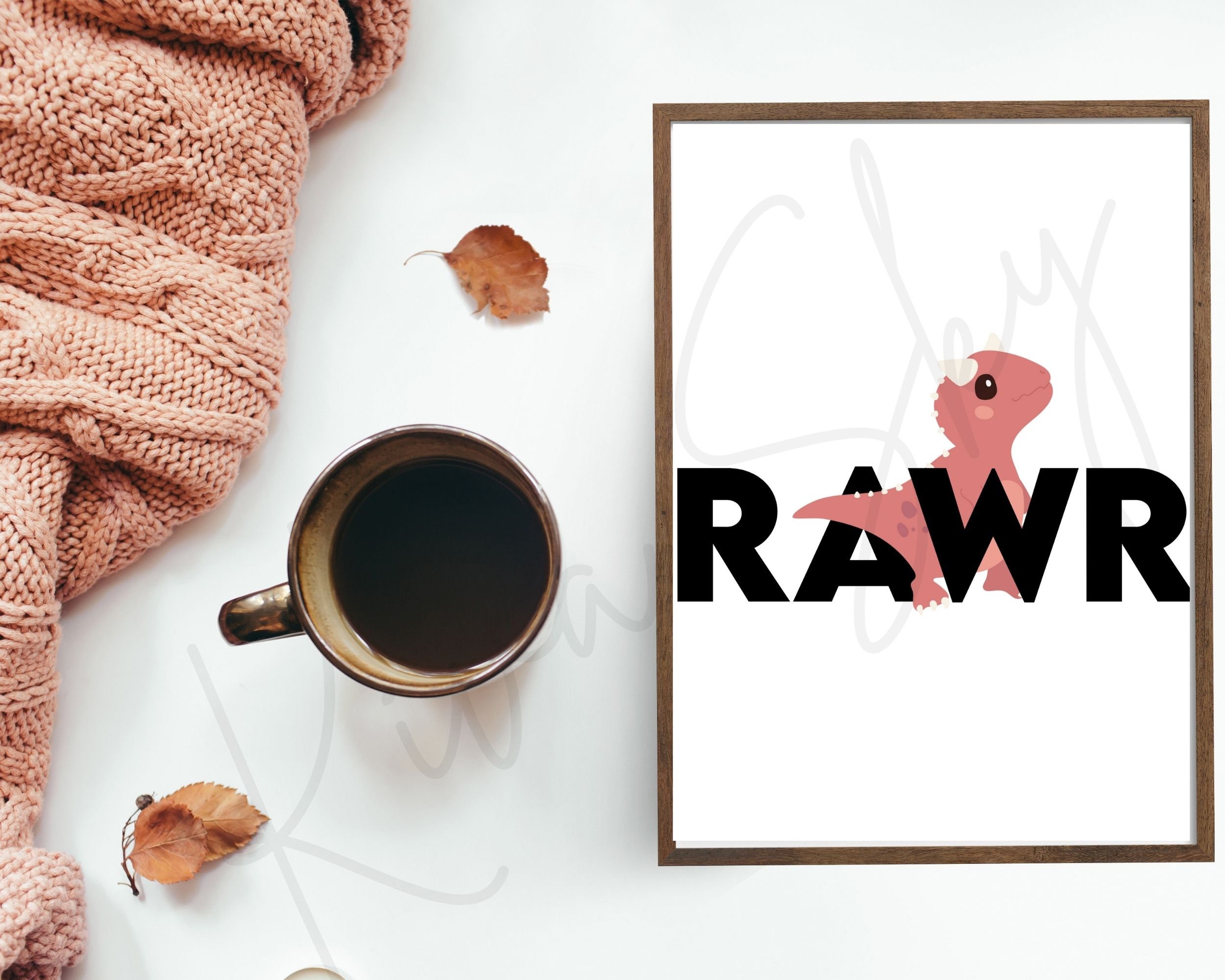 Printable Dinosaur Rawr Sign for Kids Room Decor Boys Room - Etsy