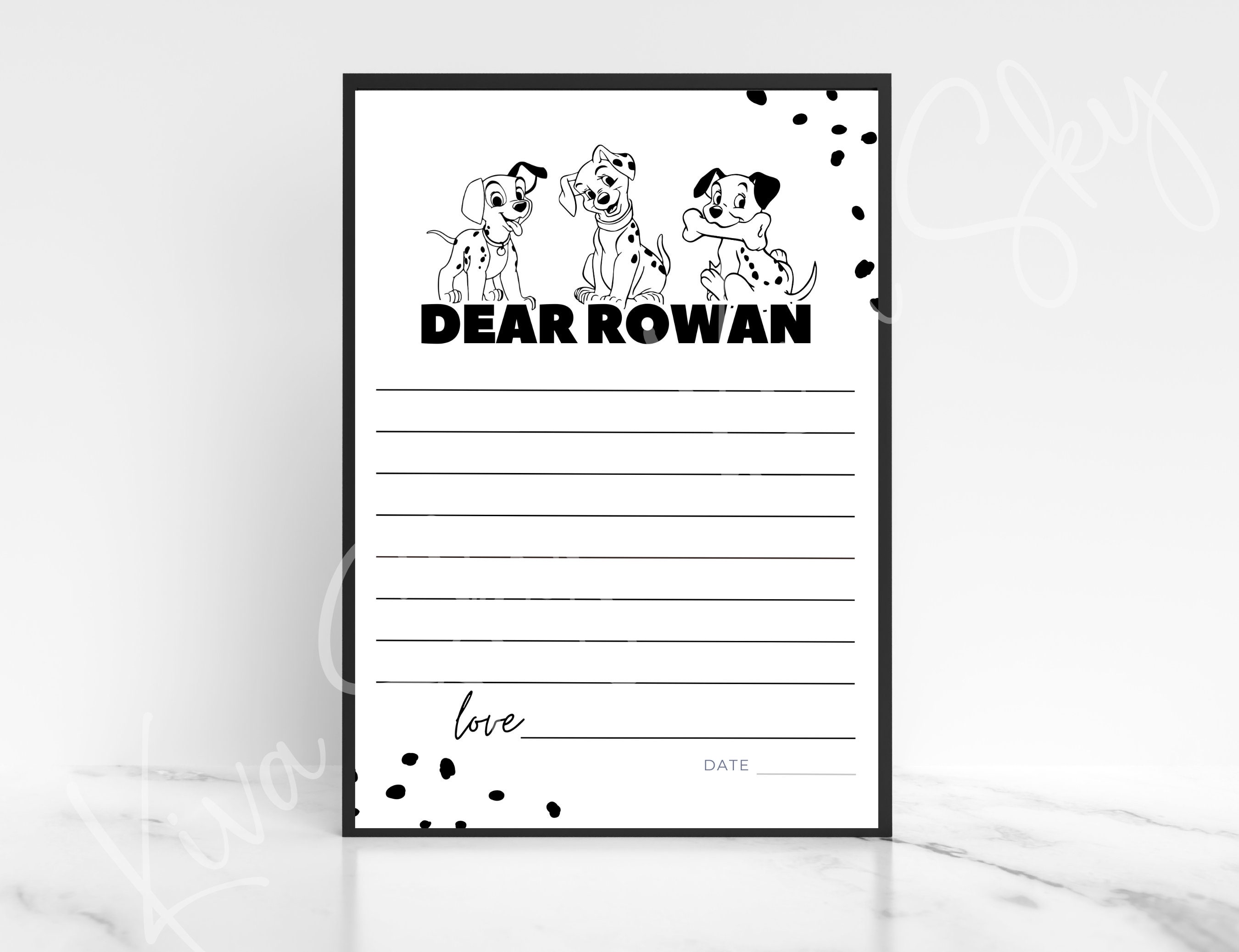 EDITABLE Time Capsule First Birthday, Dalmatian Birthday Party ...