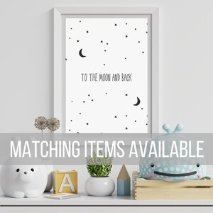To the Moon and Back Print, Outer Space Nursery Art, Kids Planet Print ...
