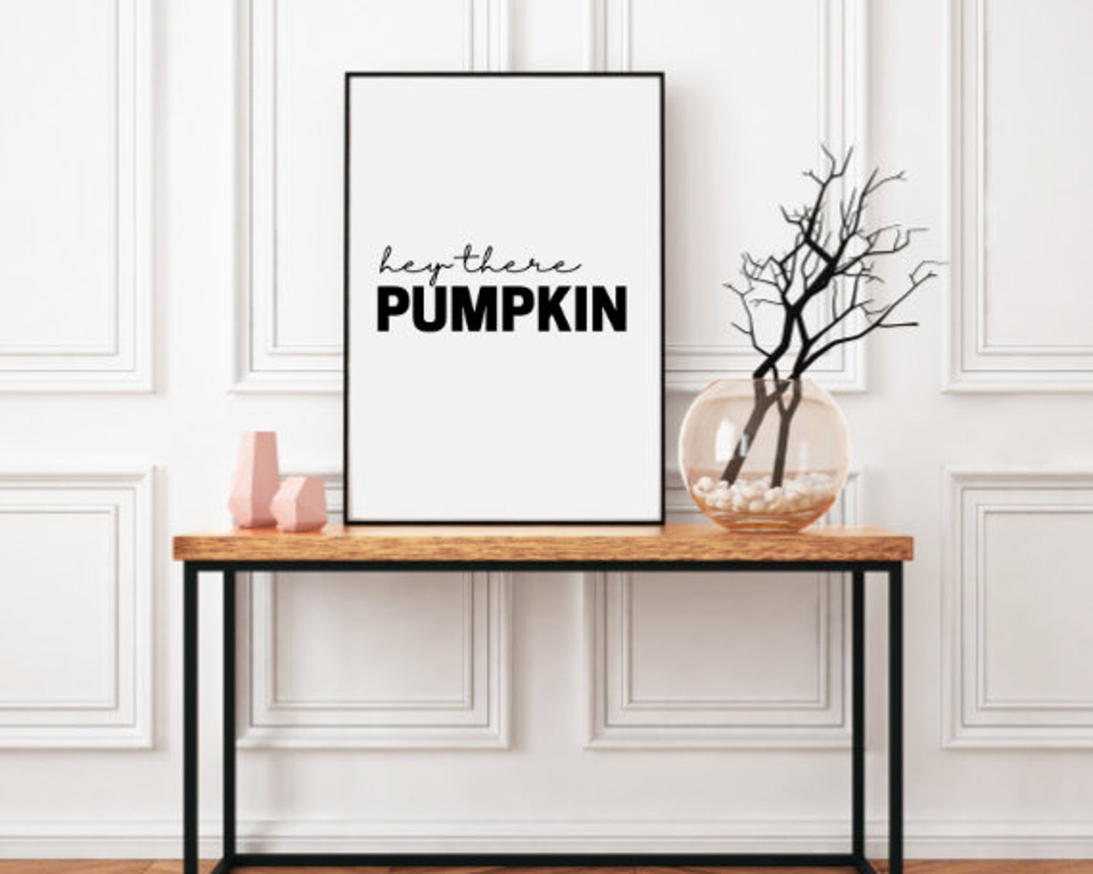 Hey There Pumpkin Print, Fall Wall Prints, Autumn Prints, Pumpkin Home ...