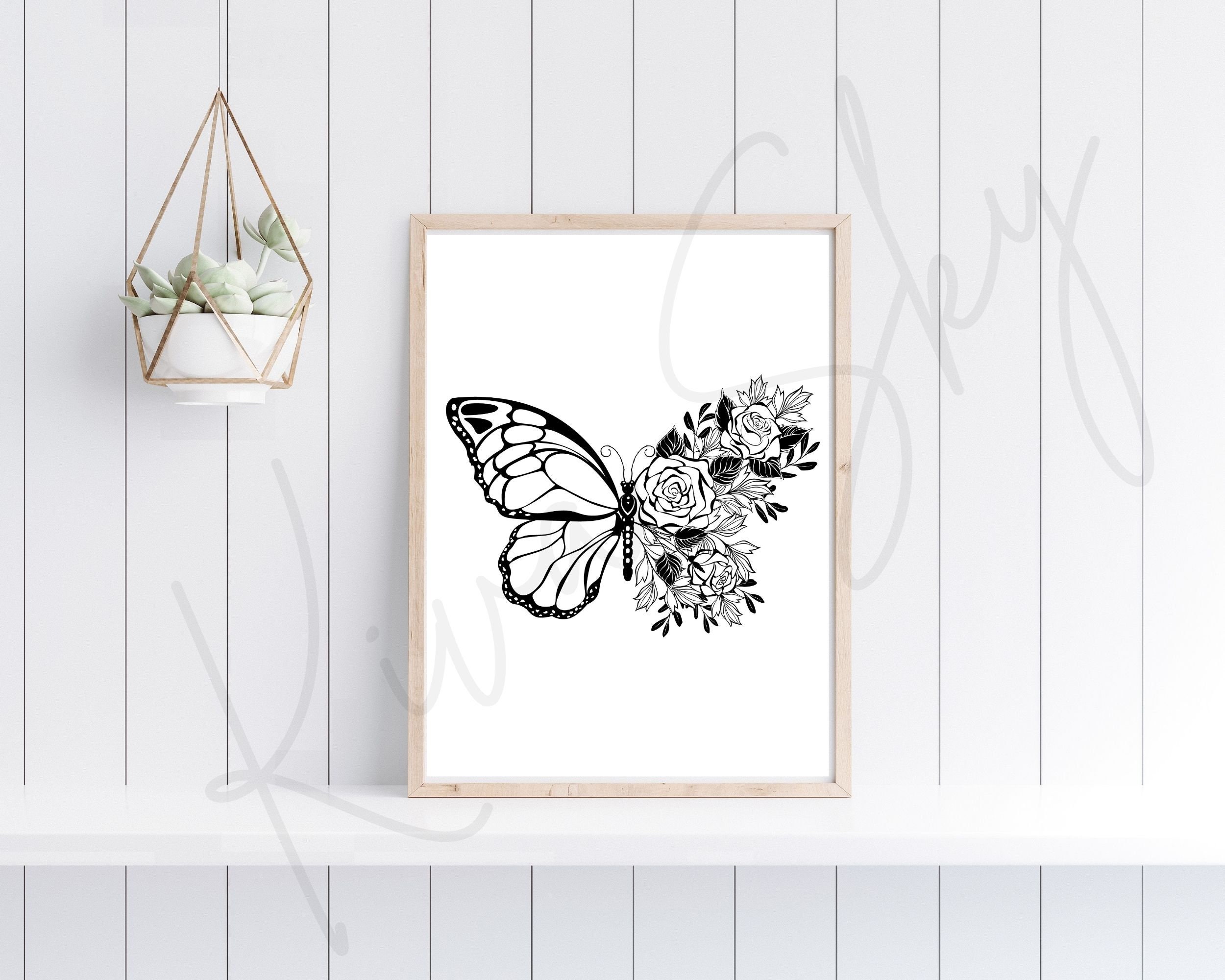 Butterfly Prints Instant Download Butterfly Nursery Print - Etsy