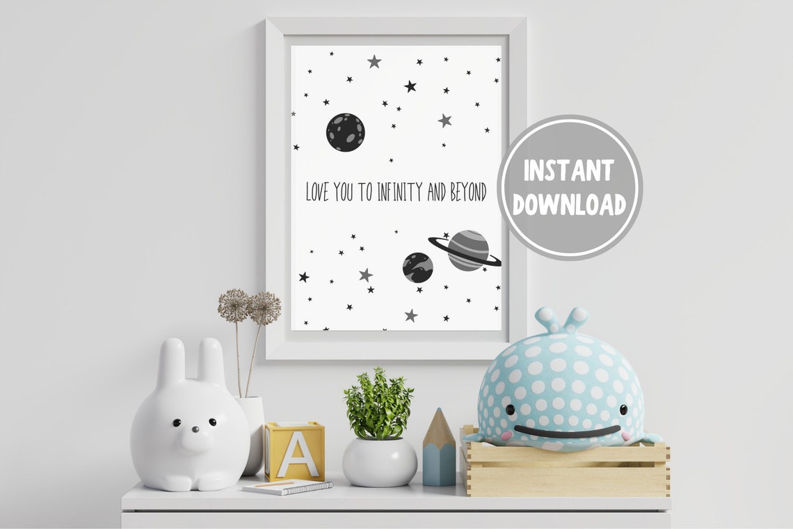 To Infinity and Beyond Print, Love You to Infinity and Beyond Print ...