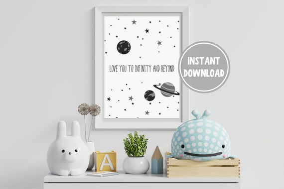 To Infinity and Beyond Print Love You to Infinity and Beyond - Etsy
