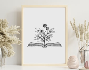 Book Lovers Wall Art | Etsy