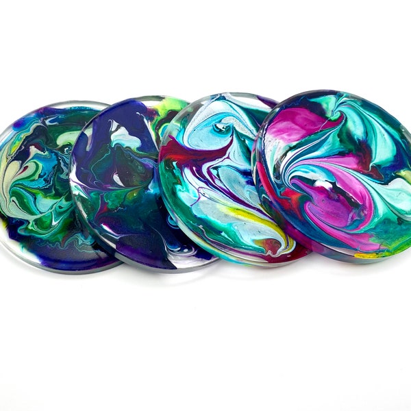 Epoxy Coasters - Etsy