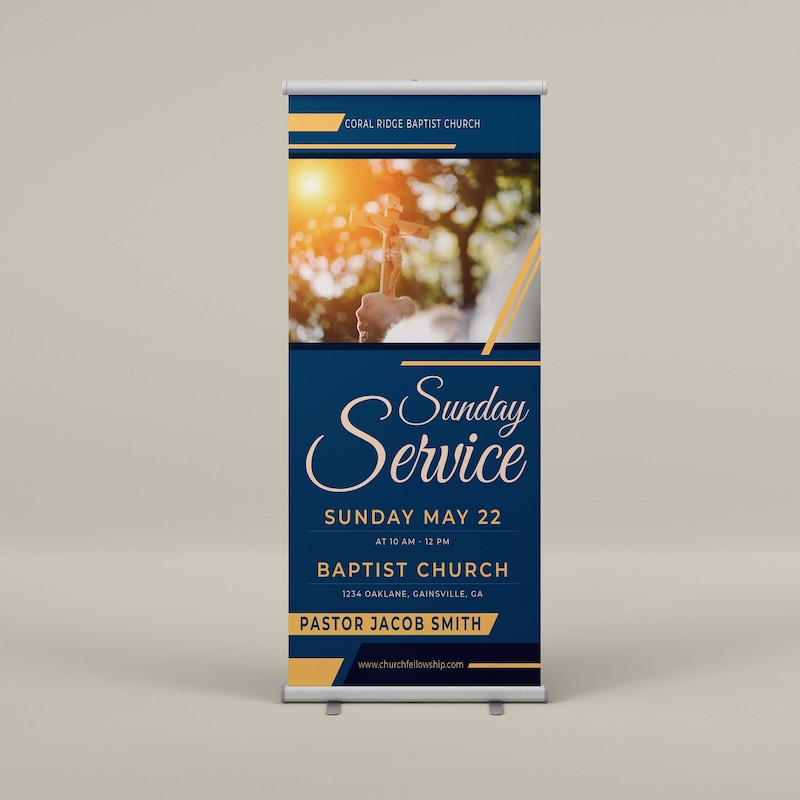 Church Pop up Banner - Etsy