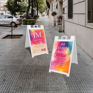 Custom A Frame Signicade Sign 24x36 In, Full Color Inserts, Multi ...