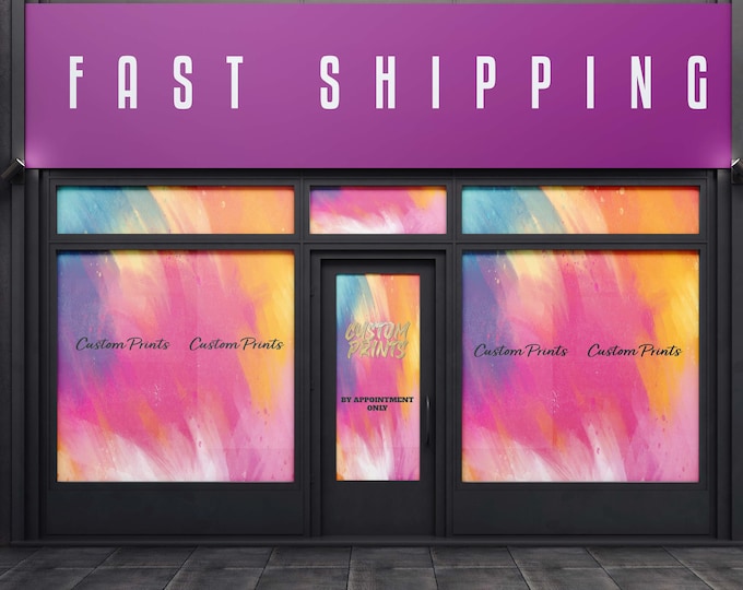 Hair Salon 23 Perforated Mesh One Way Vision See-through Window Vinyl ...