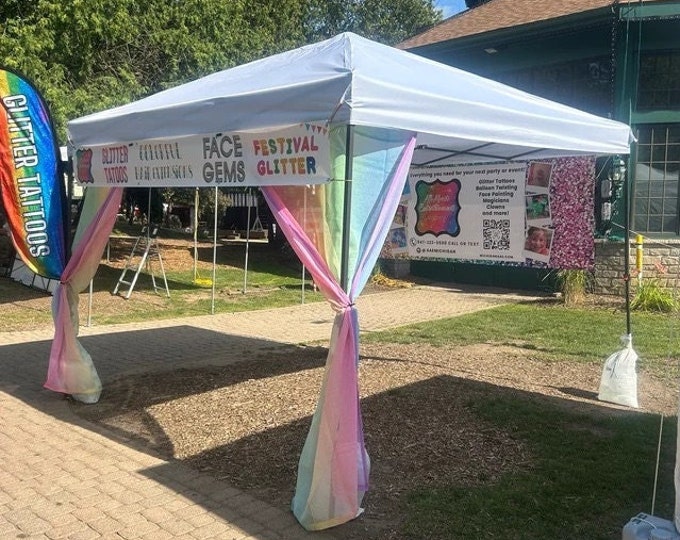 Custom Tent Banner for Trade Show |craft Show or Event | Front of Tent ...