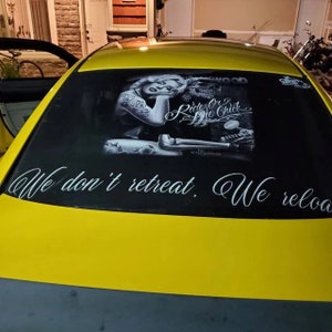 Custom Design Your Own Rear Window Mural, Decal for Rear Window on ...