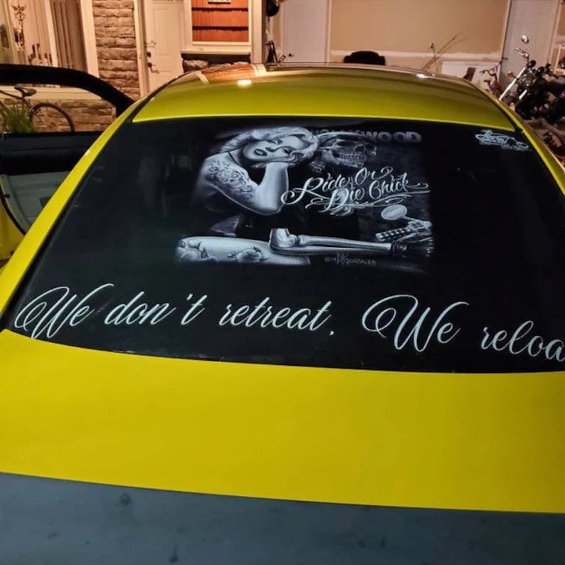 Custom Design Your Own Rear Window Mural Decal for Rear - Etsy