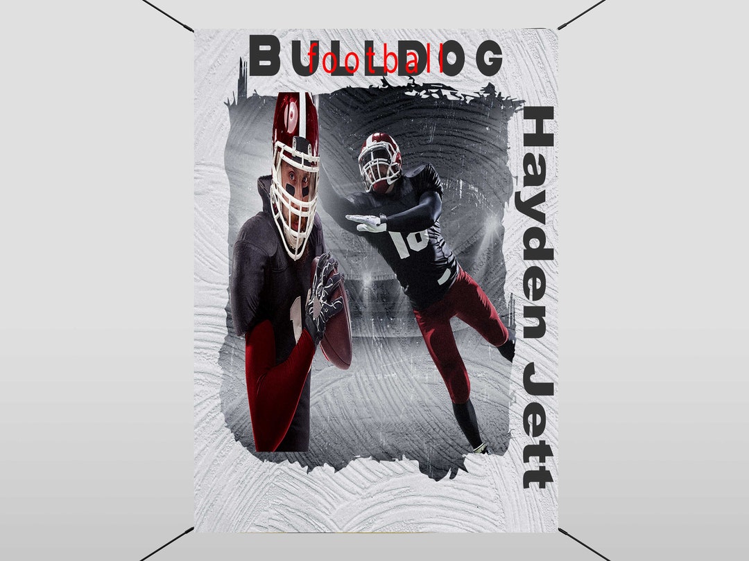 Custom School Sports Team Banner, High School Sports, Football Team ...