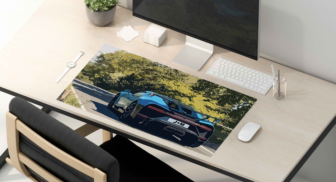 Car Mouse Pad Hypercar Gaming Desk Mat Chiron B Extend Gaming Mouse Pad ...