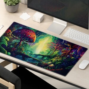 Gaming Mouse Pad colorful Trippy Desk Mat Large Desk Pad Extend Gaming ...