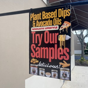 Custom Tent Signs - Single & Double Sided - Personalized, Advertising ...