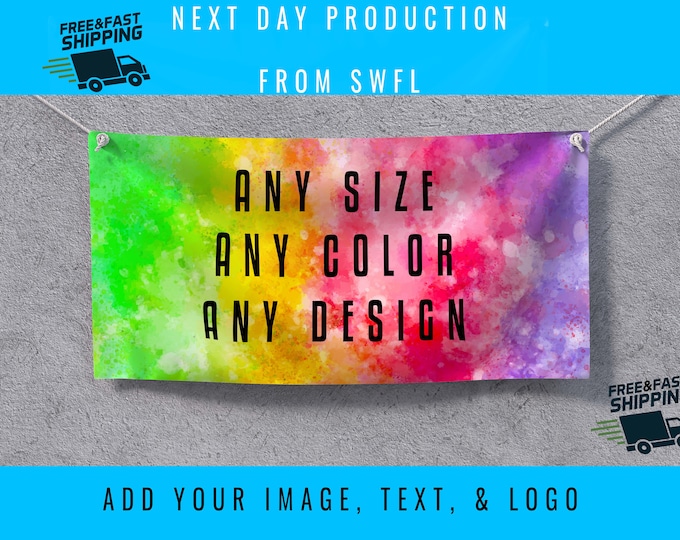 Custom CHURCH Banner Full Color Backdrop Church Backdrop Welcome Sign ...