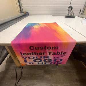 Custom Table Runner Full Color Printing With YOUR Logo and - Etsy