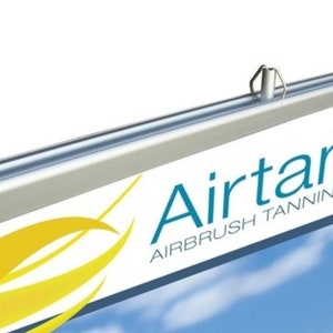 Double Sided Retractable Banner Stand 33x80”, Graphic on Both Sides ...