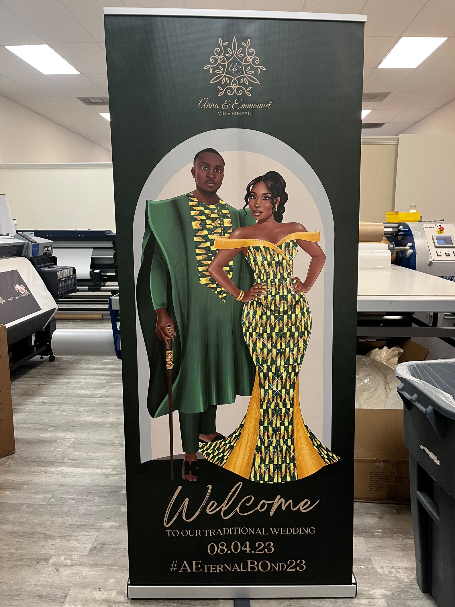 Custom Wedding Retractable Banner Stand INCLUDED With Full Color Print ...